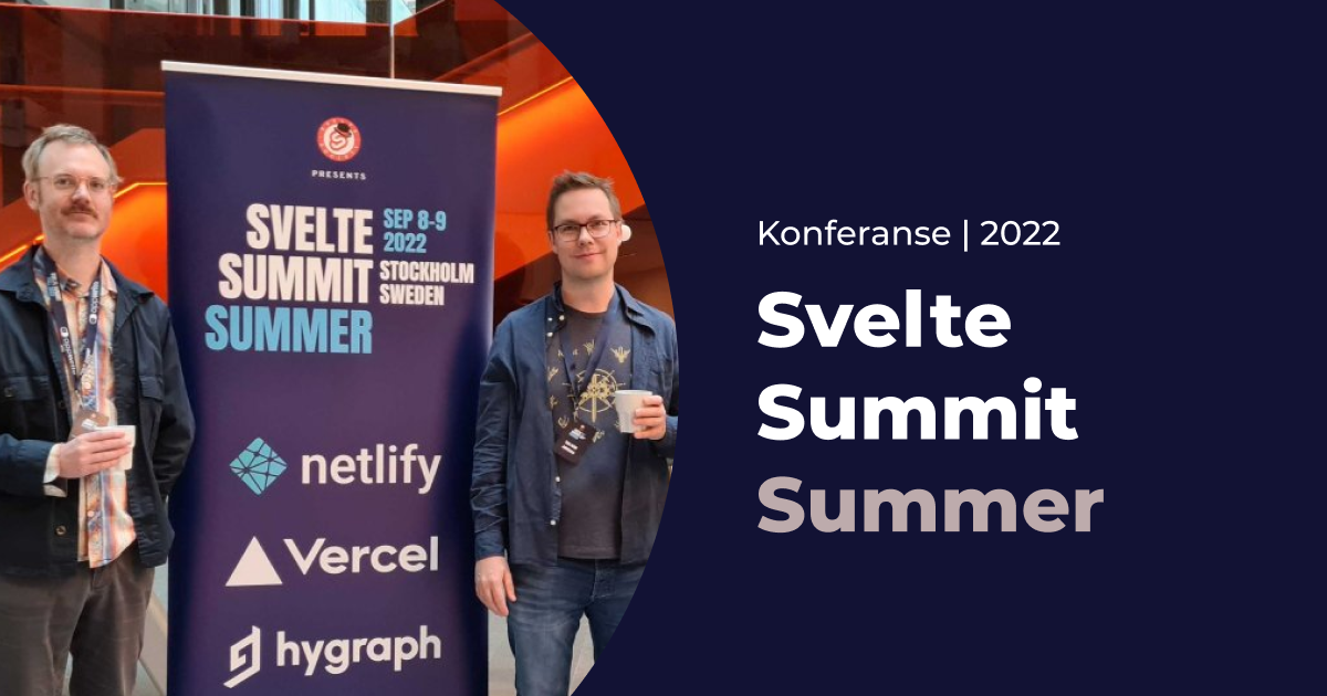 Svelte Summit 2022 i Stockholm | Item